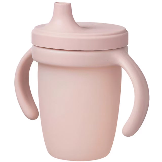 Silicone Spout Cup - Sippy Cup for Babies - Pink | Dimples NZ | Blush