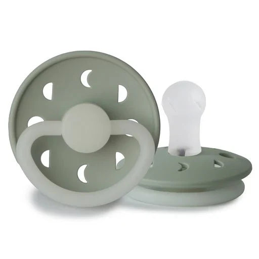 Night Moon Latex Pacifier 2 Pack | Frigg NZ | Baby Pacifiers | Dimples ...