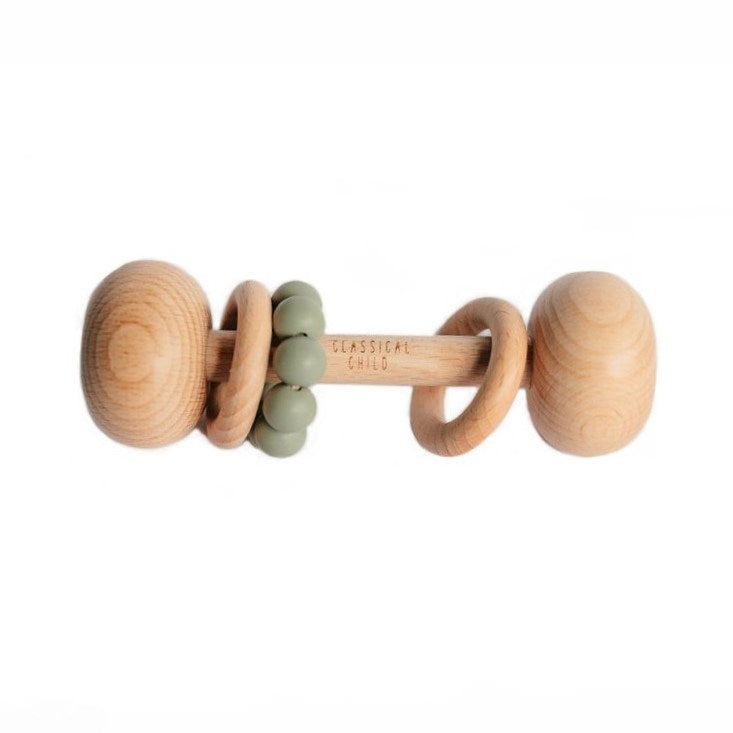 Beech Rattle | Sage – Dimples