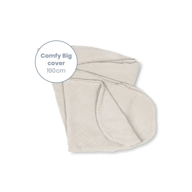 Doomoo Comfy Big Cover | Nursing Pillow | Dimples NZ | Tetra Almond