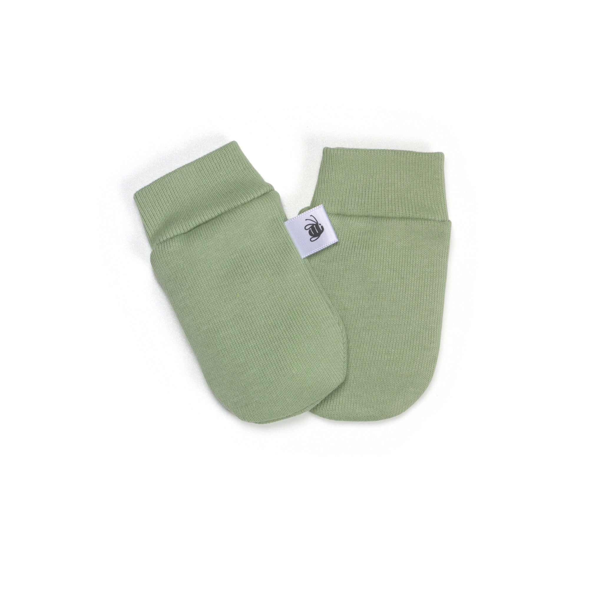 Cotton Mittens - Green | Dimples | Baby Accessories | Apple Green