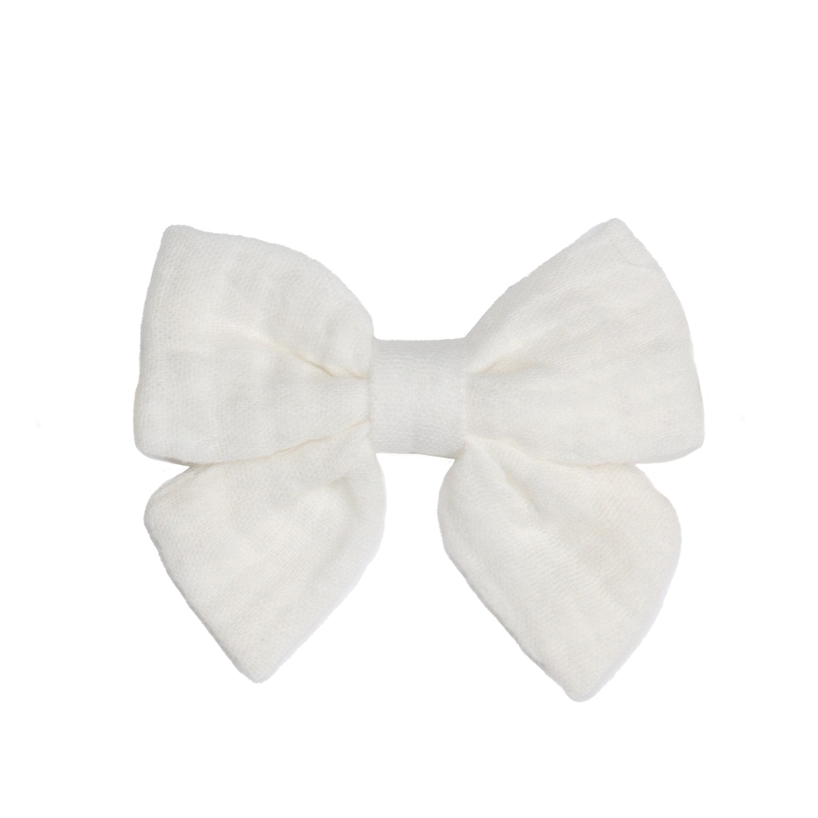 Muslin Tie Bow Clip | Girls Hair Accessories | Fliss & Frankie | Milk ...