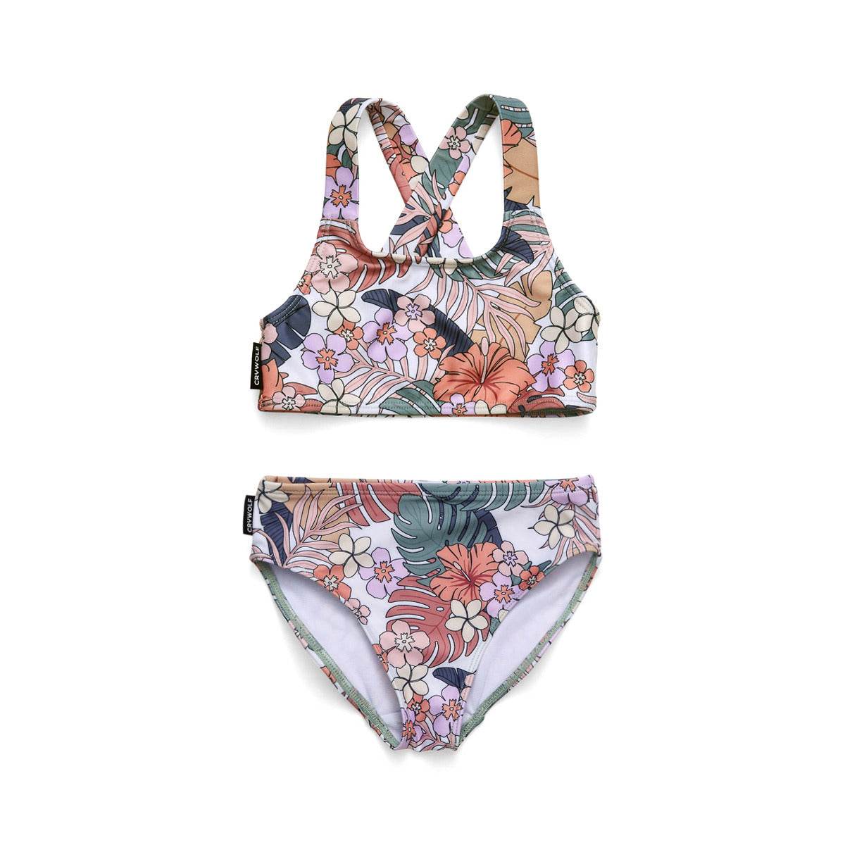 Bikini | Cry Wolf | Baby Swim Wear | Dimples NZ | Tropical Floral