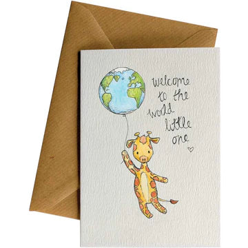 Welcome Giraffe Card – Dimples