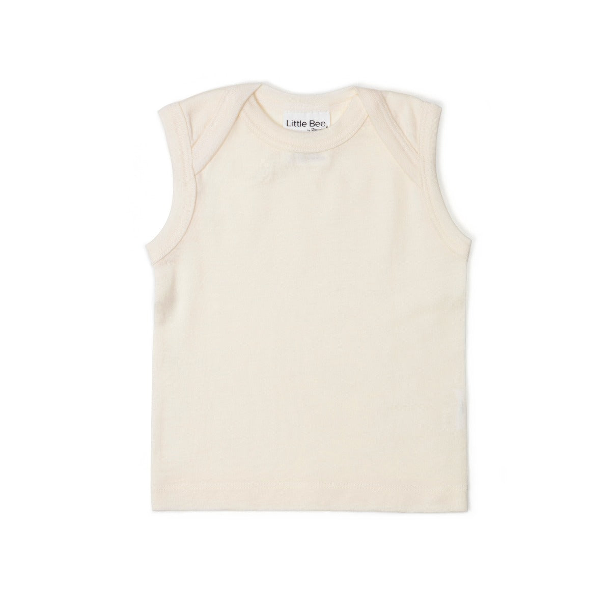 Merino Singlet | Little Bee by Dimples | Baby Clothing NZ | Cream