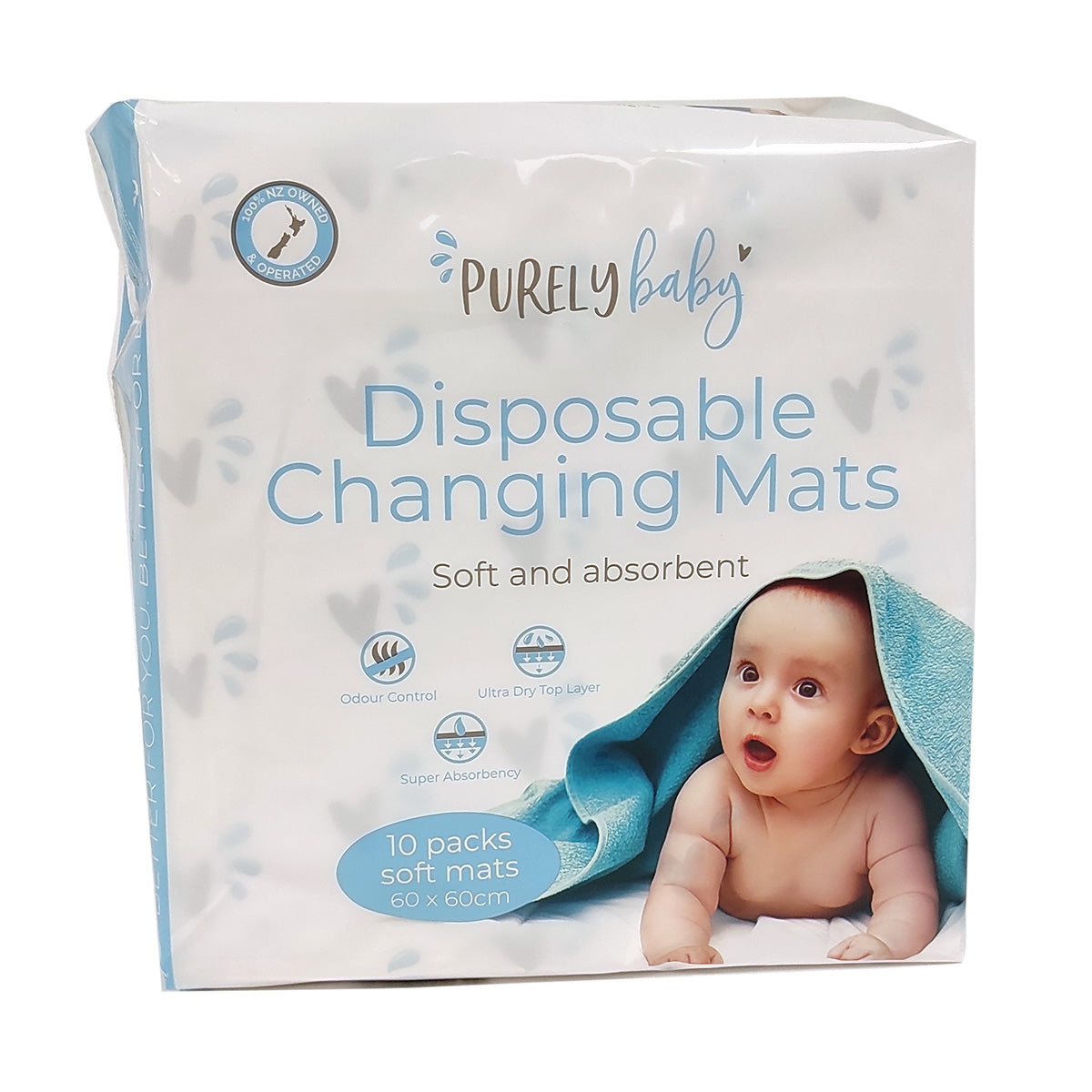 Disposable Changing Mats 10pk | Purelybaby | Baby Care | Dimples NZ