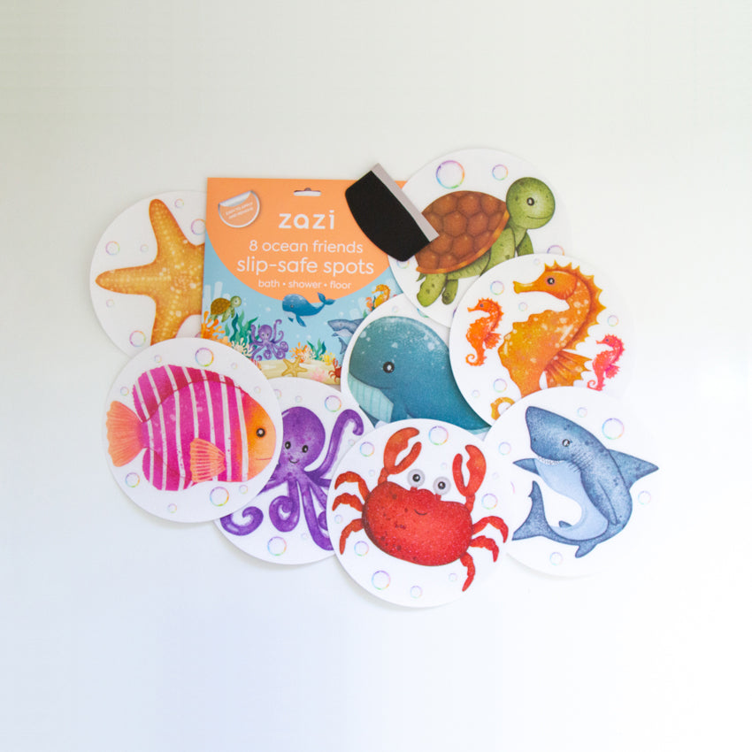 Slip-Safe Bath Spots - Zazi | Bath Care | Dimples | Ocean Friends